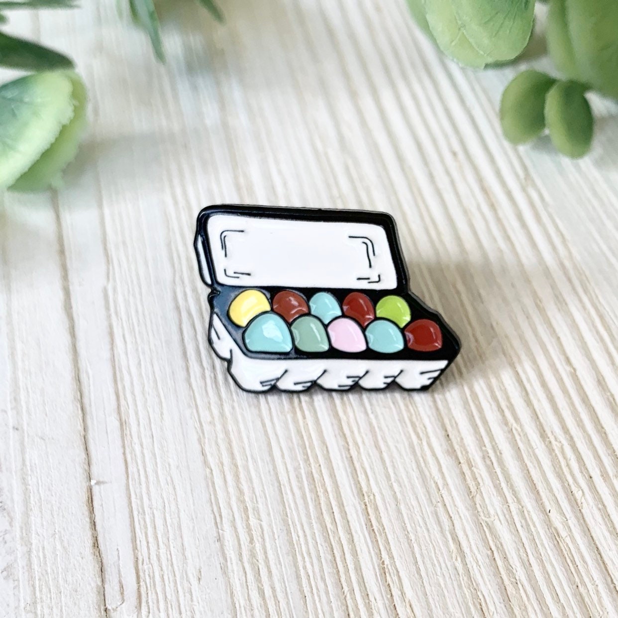 Enamel Chicken Pin Rainbow Eggs Cute Chicken Pin Farm | Etsy