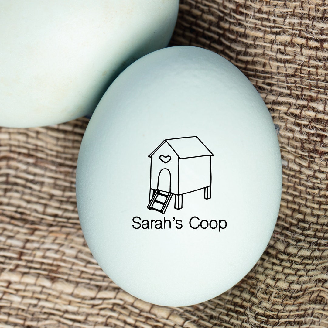 CUSTOM Egg Stamp - Stamp for Eggs - Chicken Lover - Farm Logo Stamp ...
