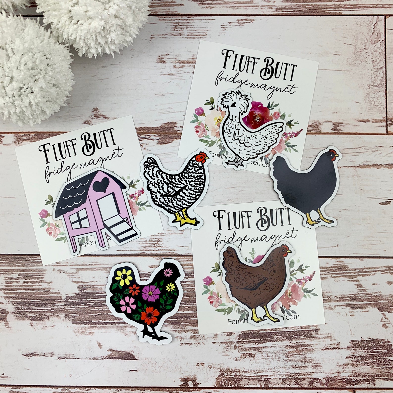 Mix and Match Chicken Magnets Pretty Fridge Magnet - Etsy