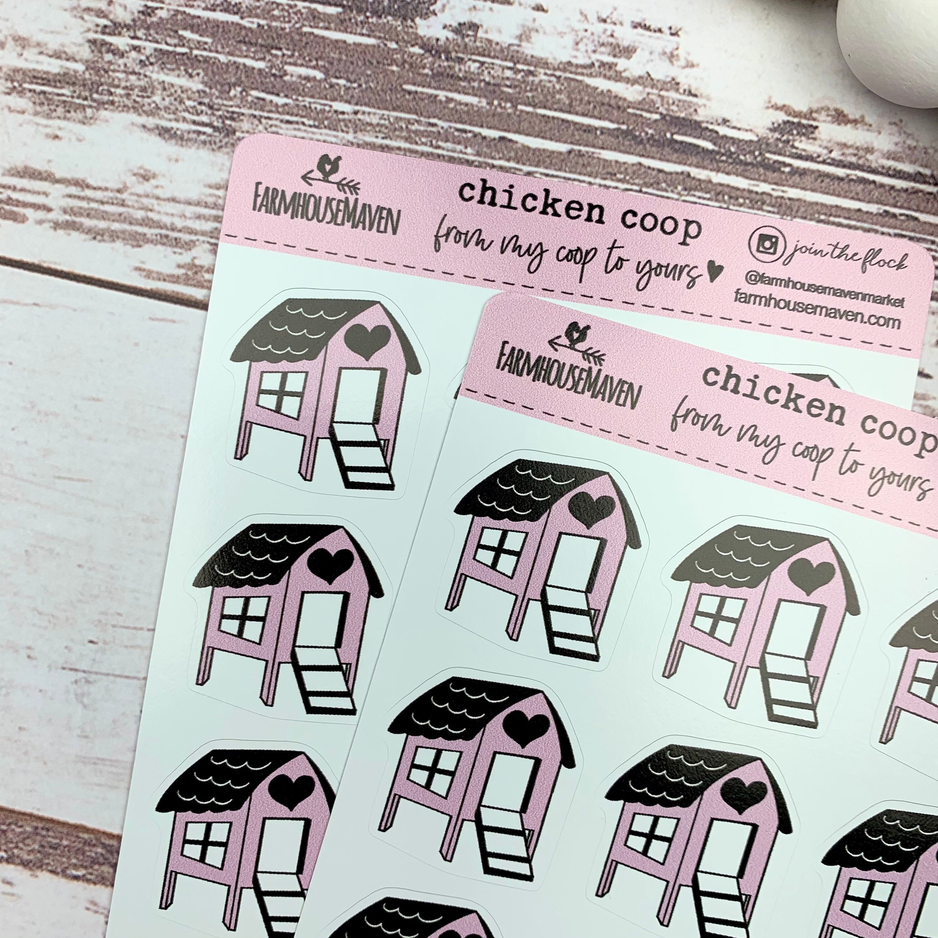 Chicken Coop Stickers Free Shipping Egg Carton Stickers - Etsy