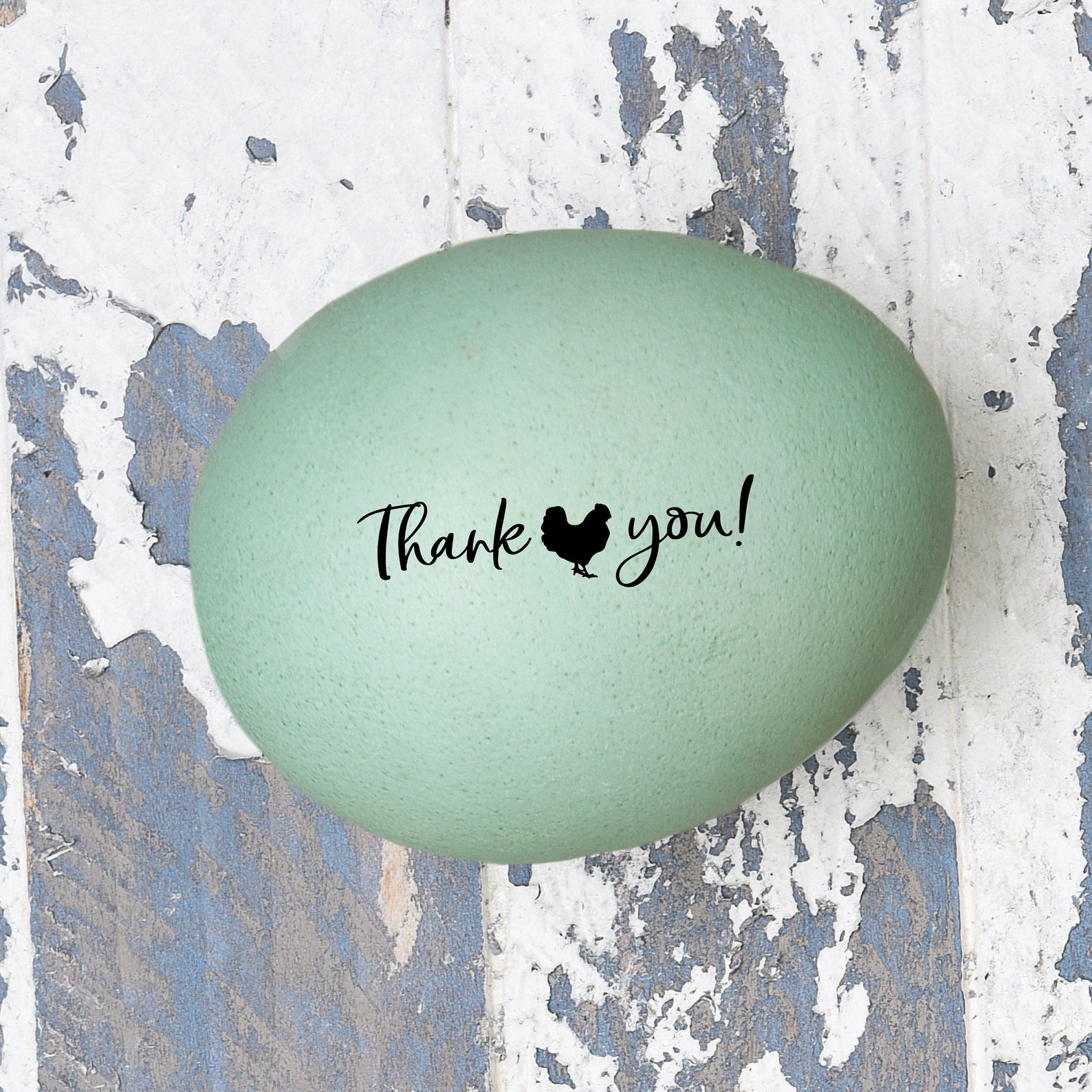 Mini Egg Stamp Thank You Chicken Lover Gift Idea Stamp - Etsy