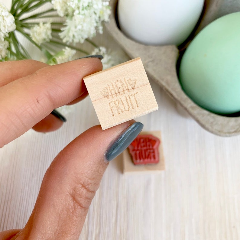 Mini Egg Stamp Hen Fruit Chicken Coop Stamp Stamp for | Etsy