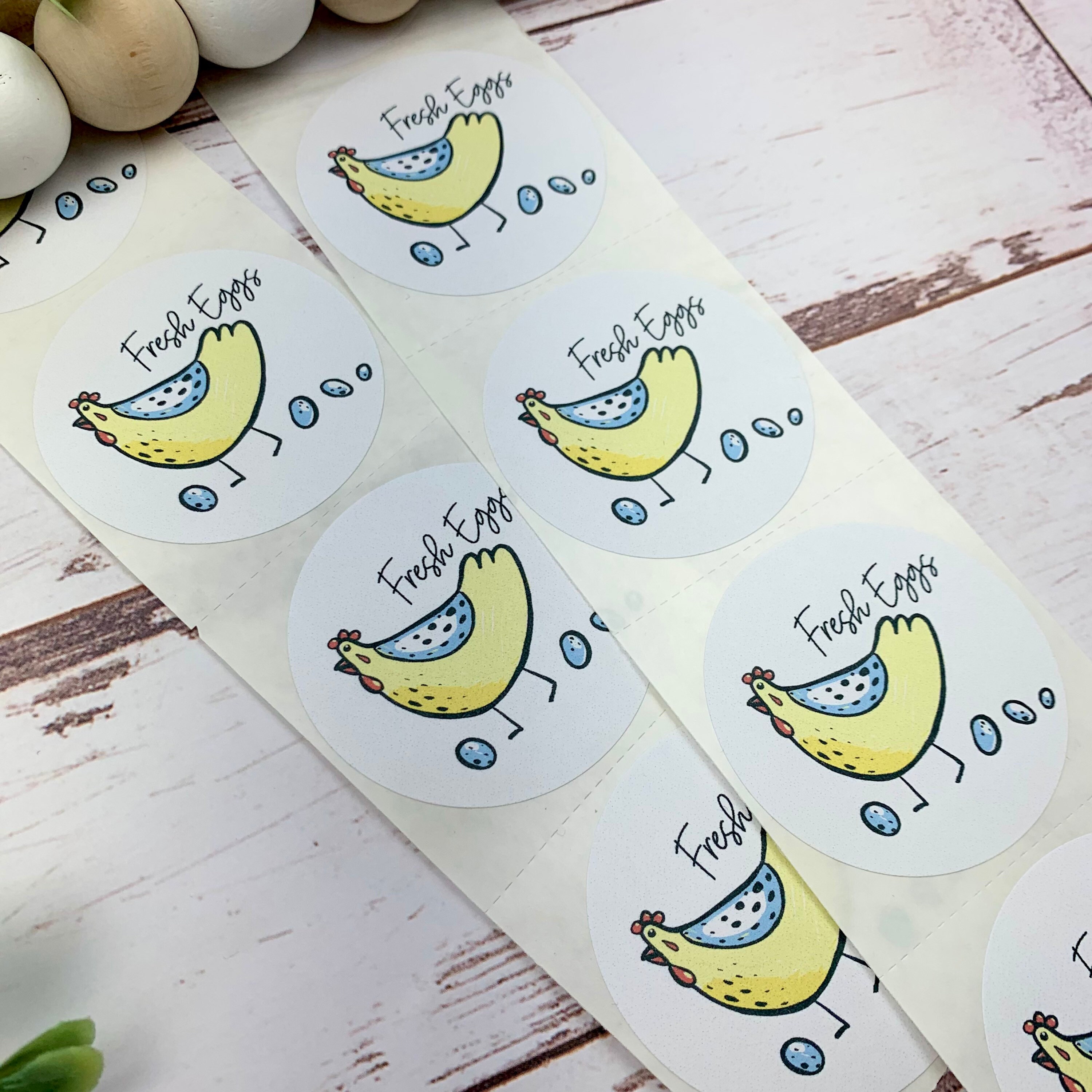 Egg Carton Sticker Chicken Stickers Farm Fresh Stickers | Etsy
