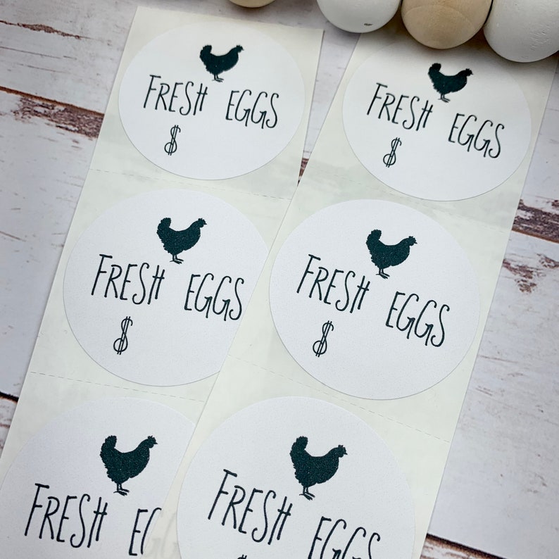 Egg Carton Price Label Price Tag Fresh Eggs Egg Carton | Etsy