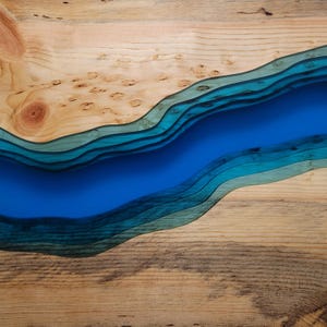 SOLD - Epoxy River Wall Art - Wood and Epoxy Wall Mount - Wooden Wall ...
