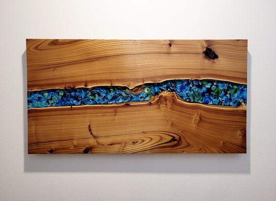 Live Edge Wood and Epoxy Wall Art Epoxy River Wall Décor - Etsy
