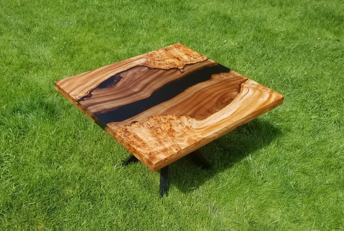 Live Edge Epoxy River Coffee Table FREE SHIPPING - Etsy