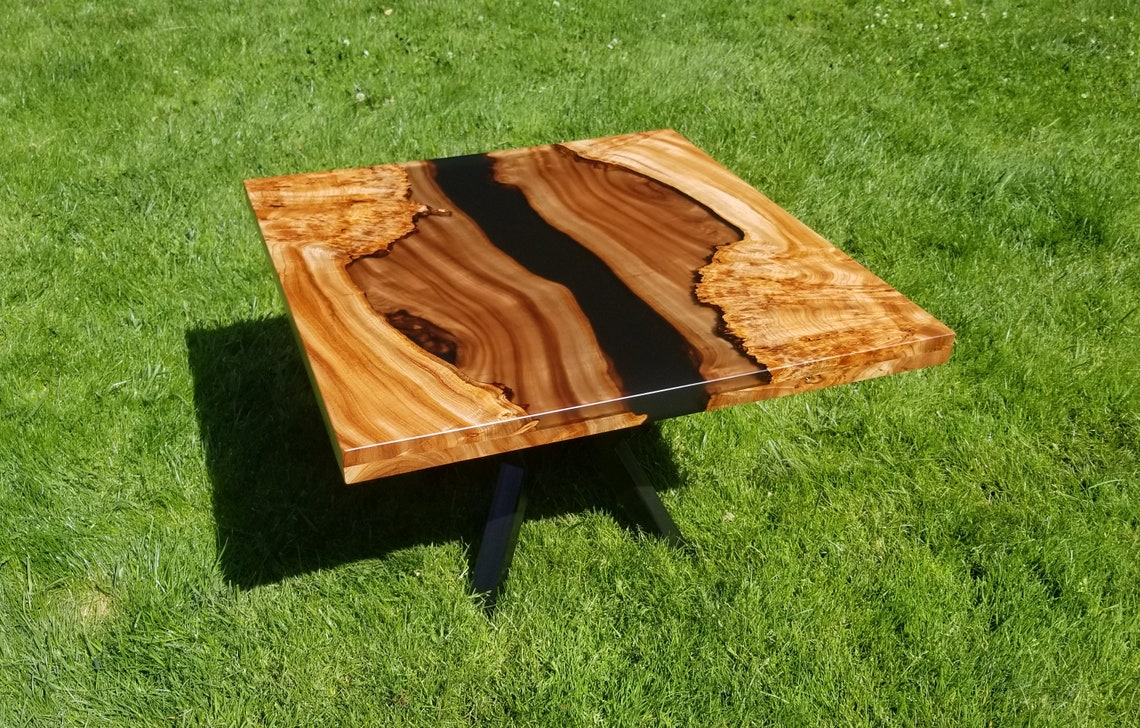 Live Edge Epoxy River Coffee Table FREE SHIPPING - Etsy