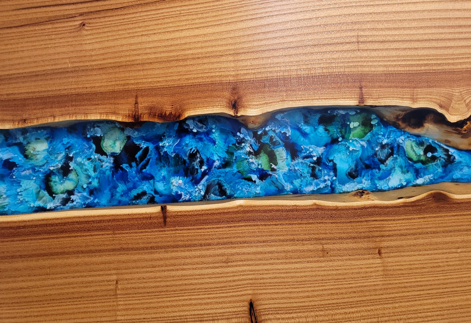 Live Edge Wood and Epoxy Wall Art - Epoxy River - Wall Décor - Home ...