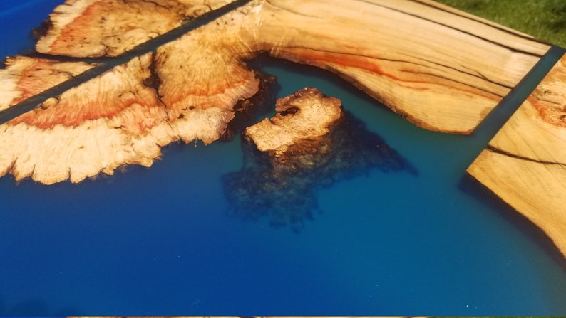 SOLD Burled Box Elder Epoxy River Coffee Table River Table - Etsy