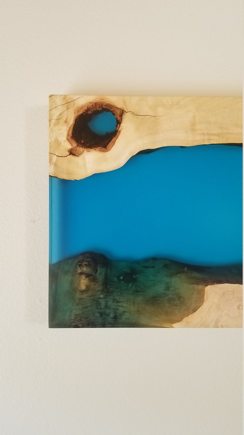 Segmented Wood and Epoxy Wall Mount Epoxy Table Wall Hang - Etsy