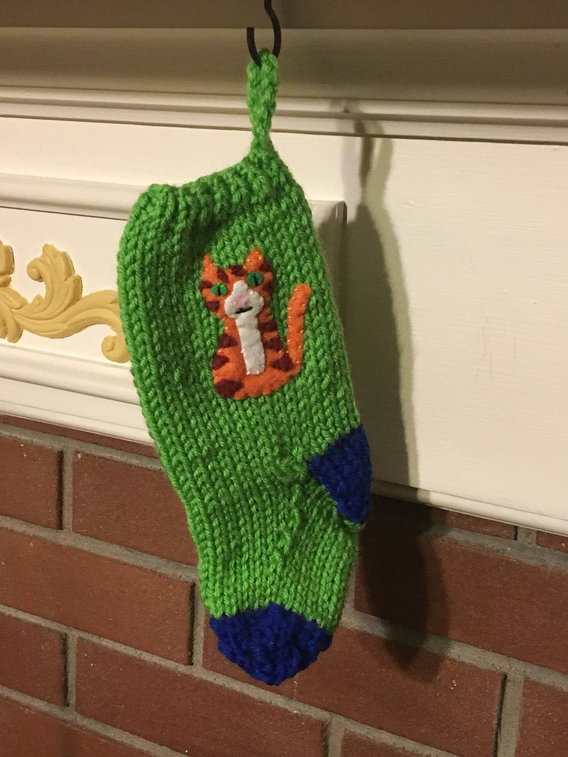 Orange Tiger Cat Stocking Custom-made Stocking for pet Cat | Etsy