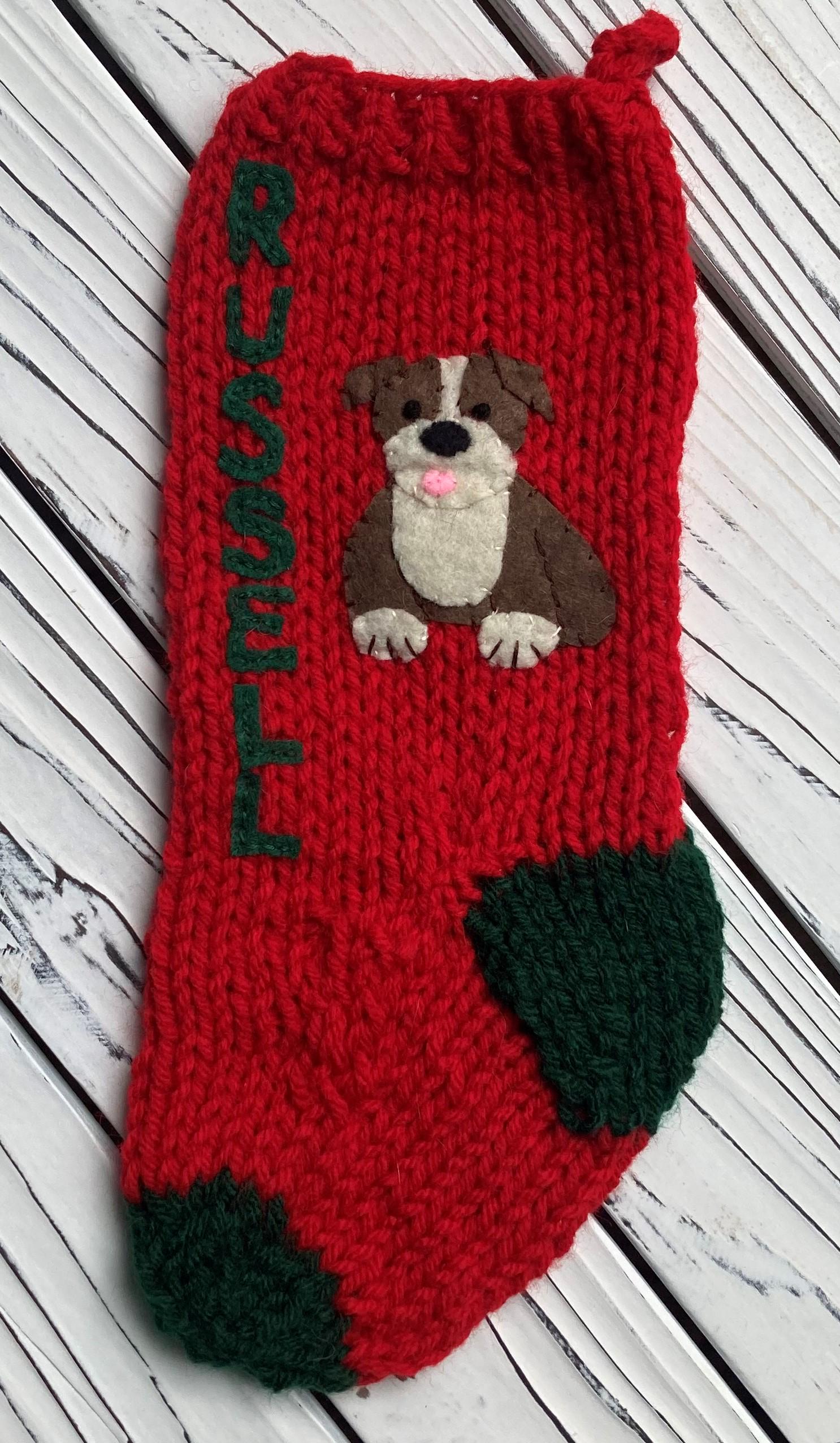 Bulldog Stocking, Handmade Christmas Stocking for Bull Dog Pet - Etsy