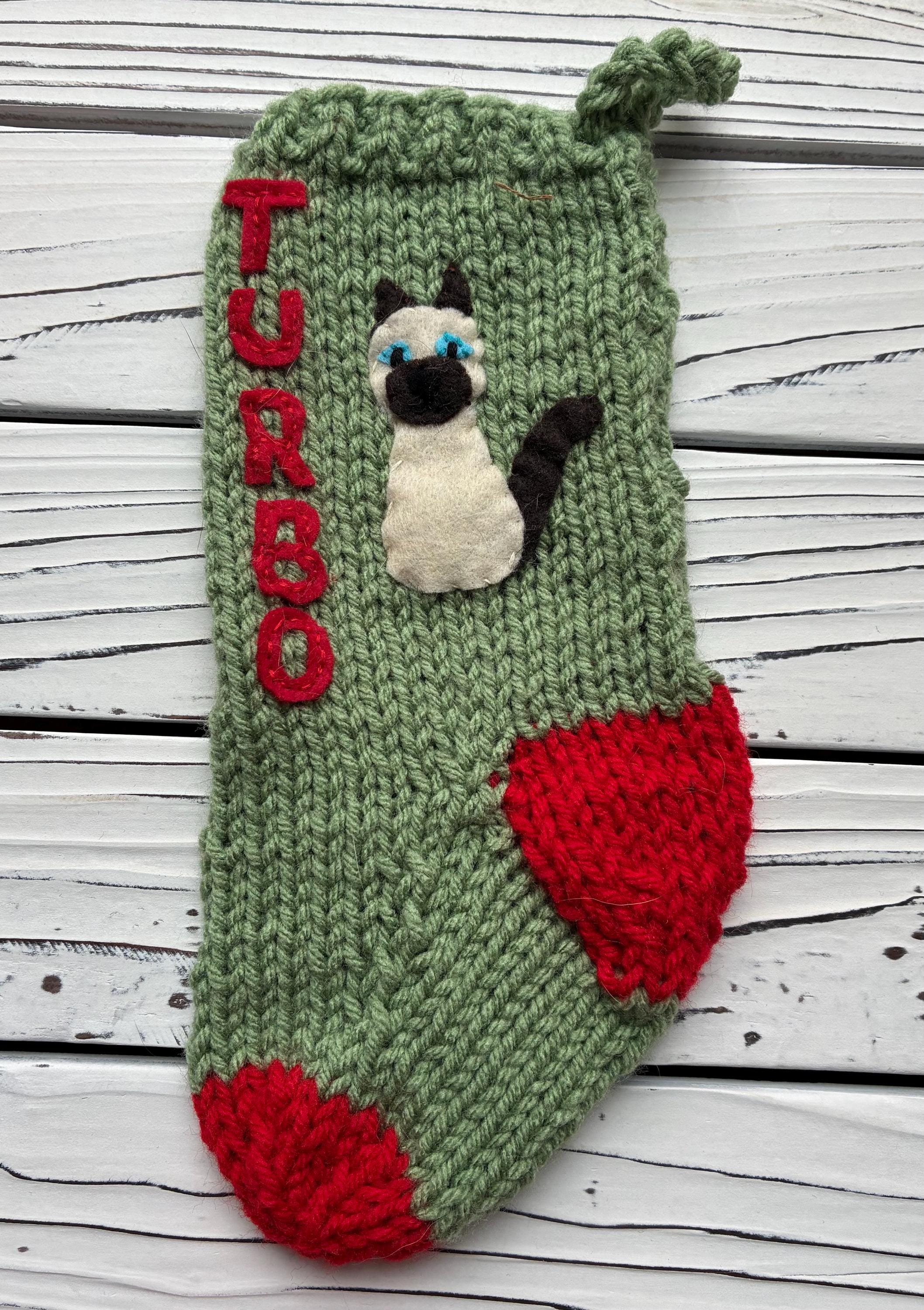 Siamese Cat Stocking, Made to Order Christmas Stocking for Pet Siamese ...