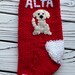 Labrador Dog Stocking, Custom Christmas Stocking for Labrador Retriever ...