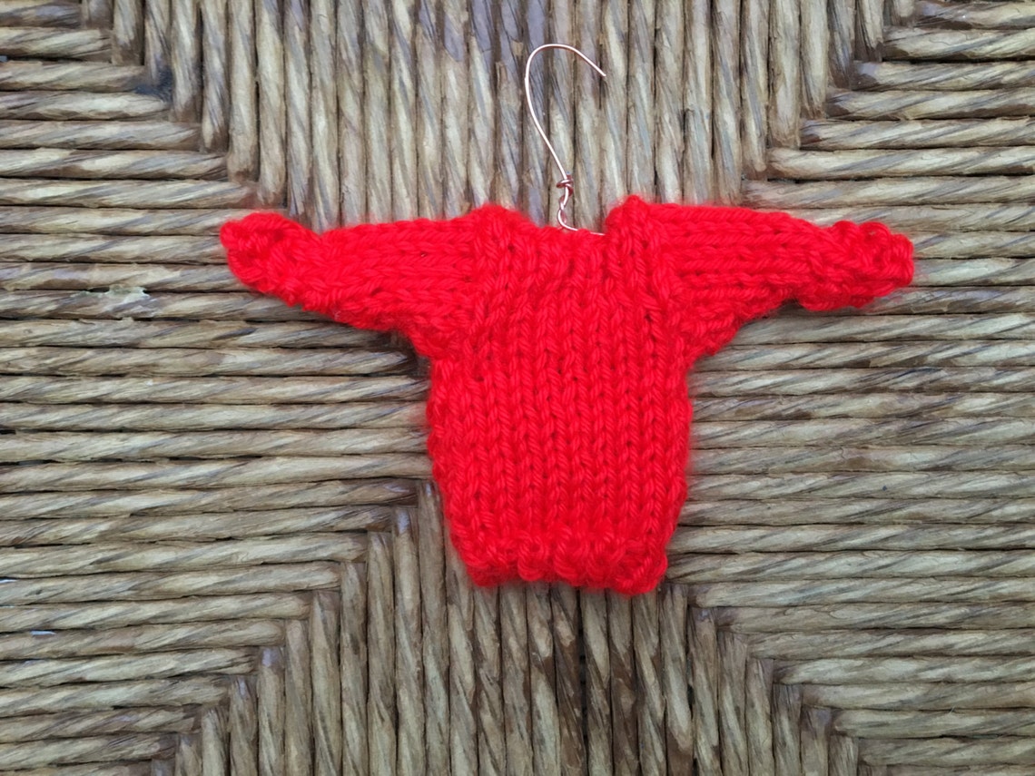 Custom Snow Globe Ornament tiny Christmas sweater ornament w | Etsy