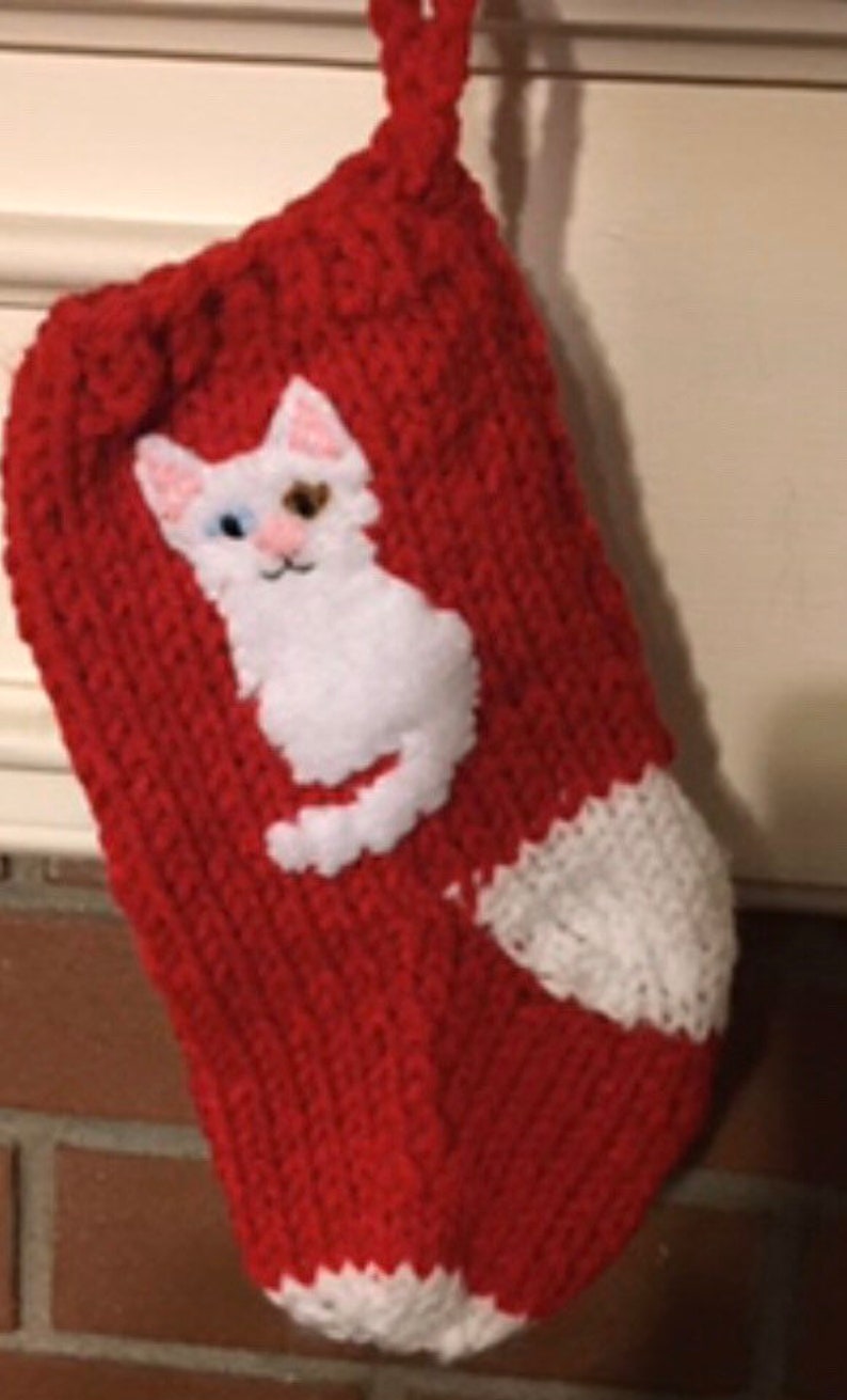 Custom Long-haired Cat Christmas Stocking, Personalized Pet Gift - Etsy