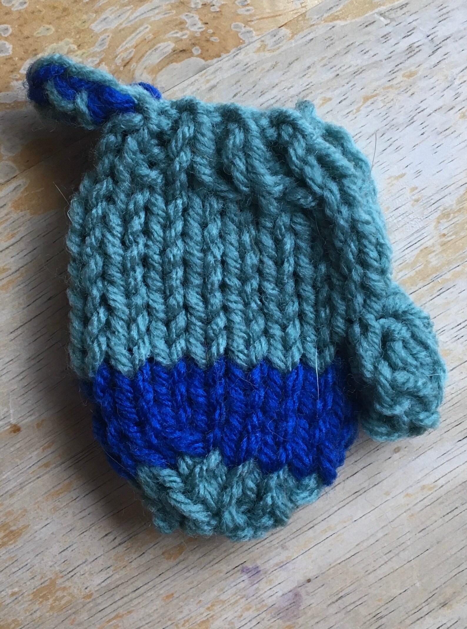 Tiny Mitten Xmas Ornament Miniature Knit Mitten Ready to Hang - Etsy