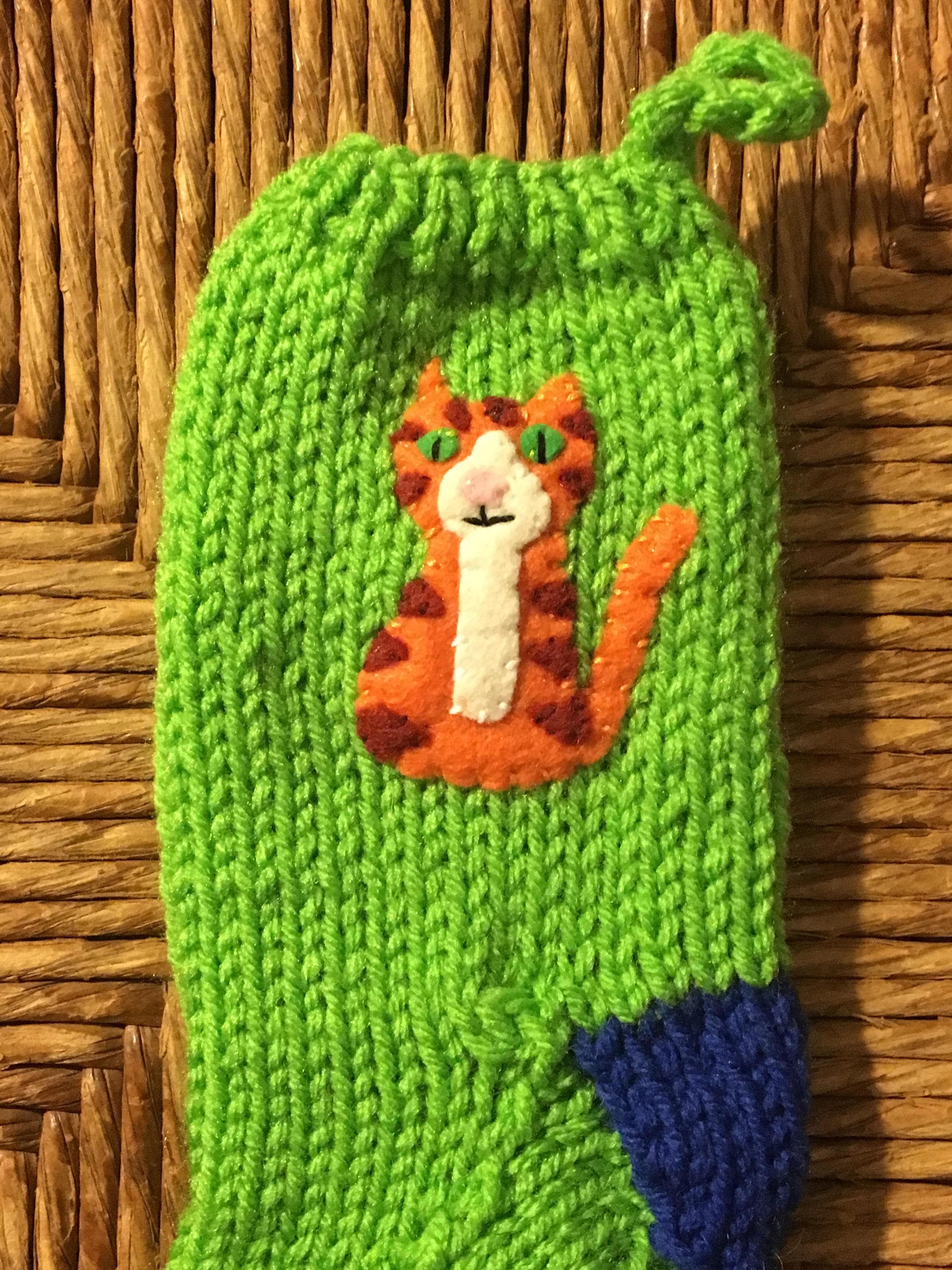 Orange Tiger Cat Stocking Custom-made Stocking for pet Cat | Etsy