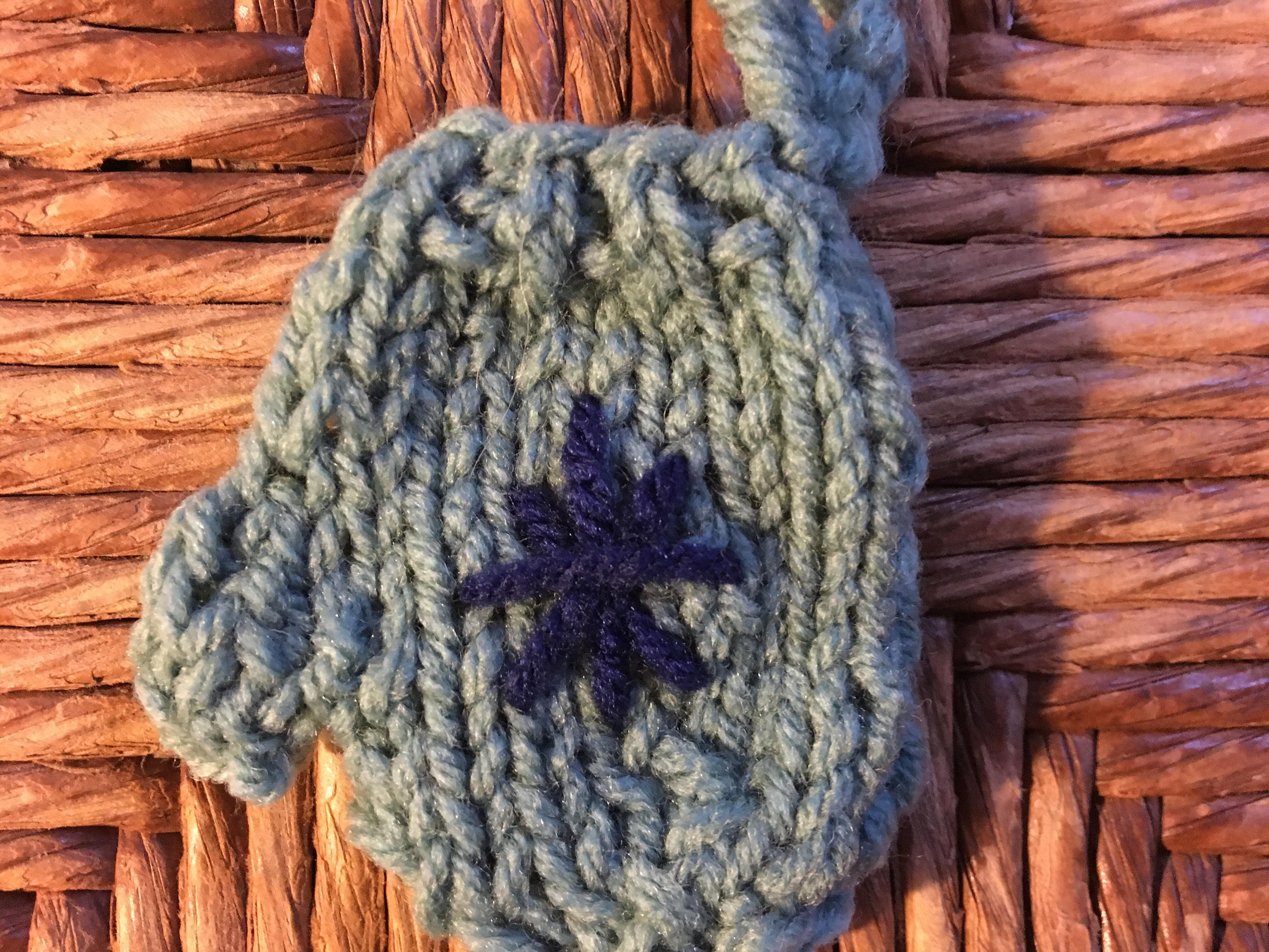 Tiny Mitten Xmas Ornament Miniature Knit Mitten Ready to Hang - Etsy