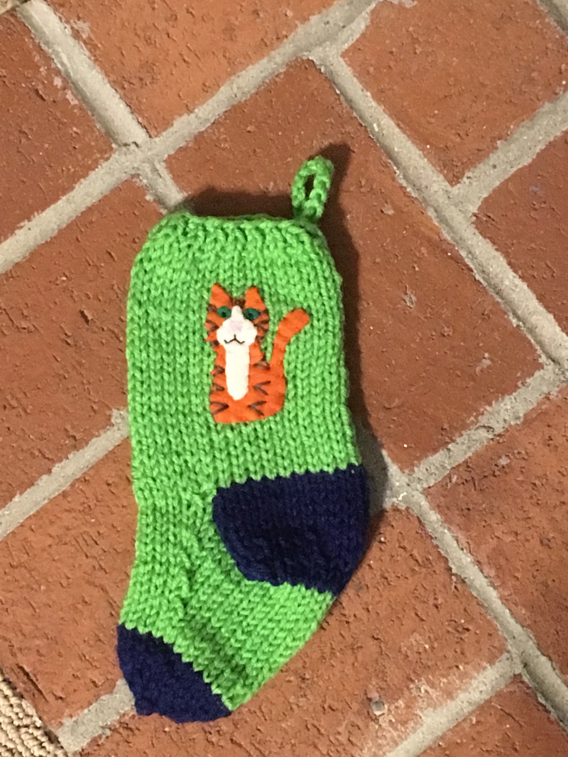 Orange Tiger Cat Stocking Custom-made Stocking for pet Cat | Etsy