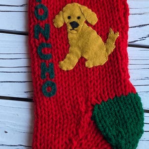 Golden Retriever Stocking, Custom Christmas Stocking for Golden ...