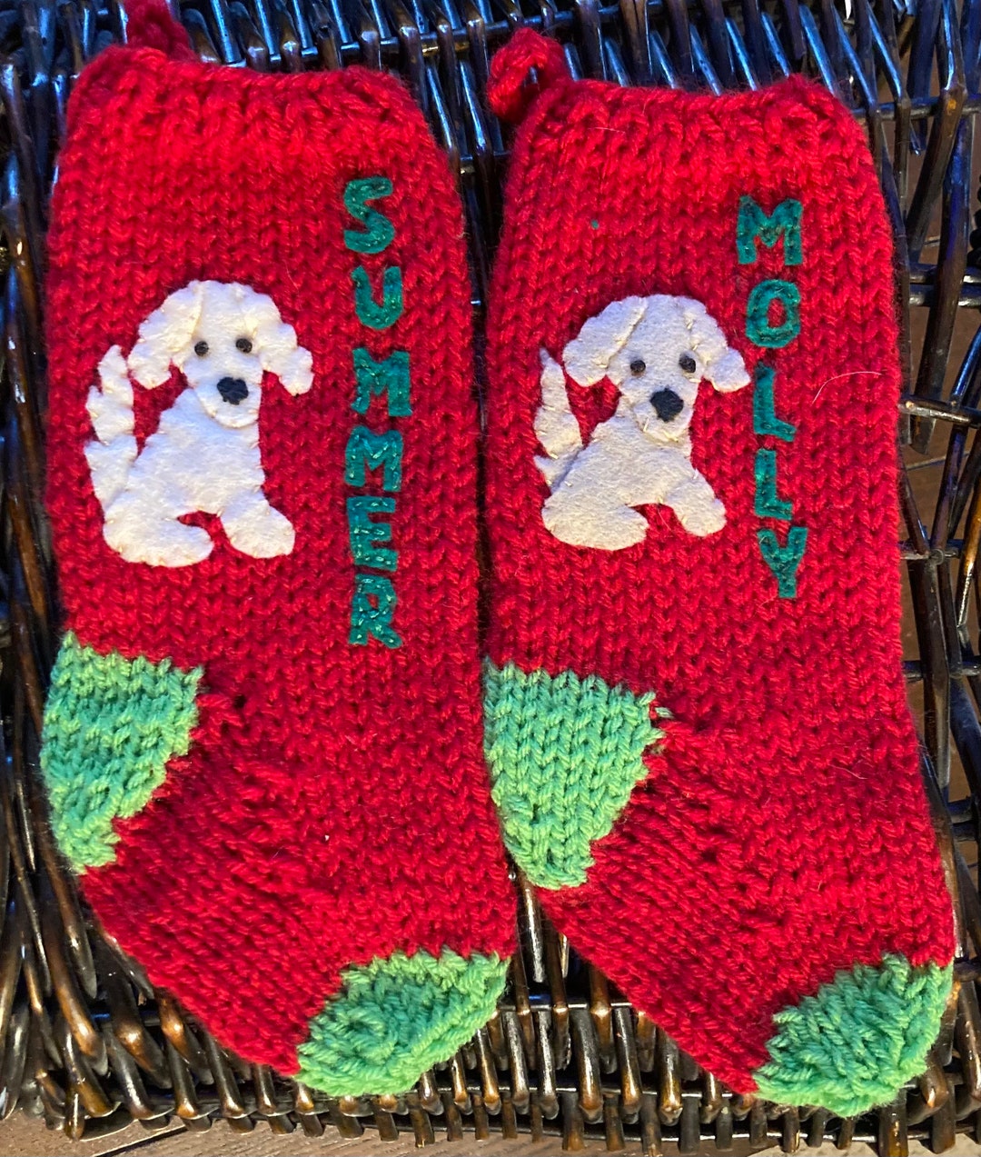 Golden Doodle Stocking, Christmas Stocking for Golden Doodle ...