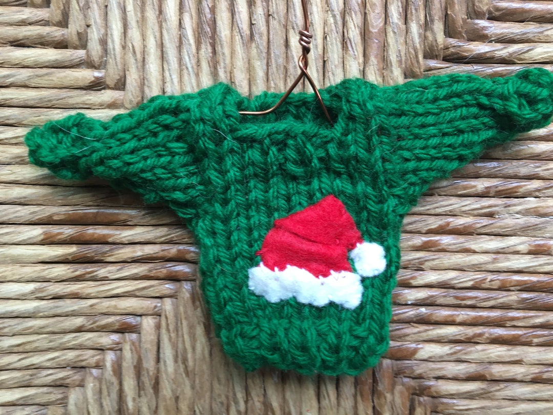 Santa Hat Ornament, Custom Christmas Ornament W Santa Hat Applique ...