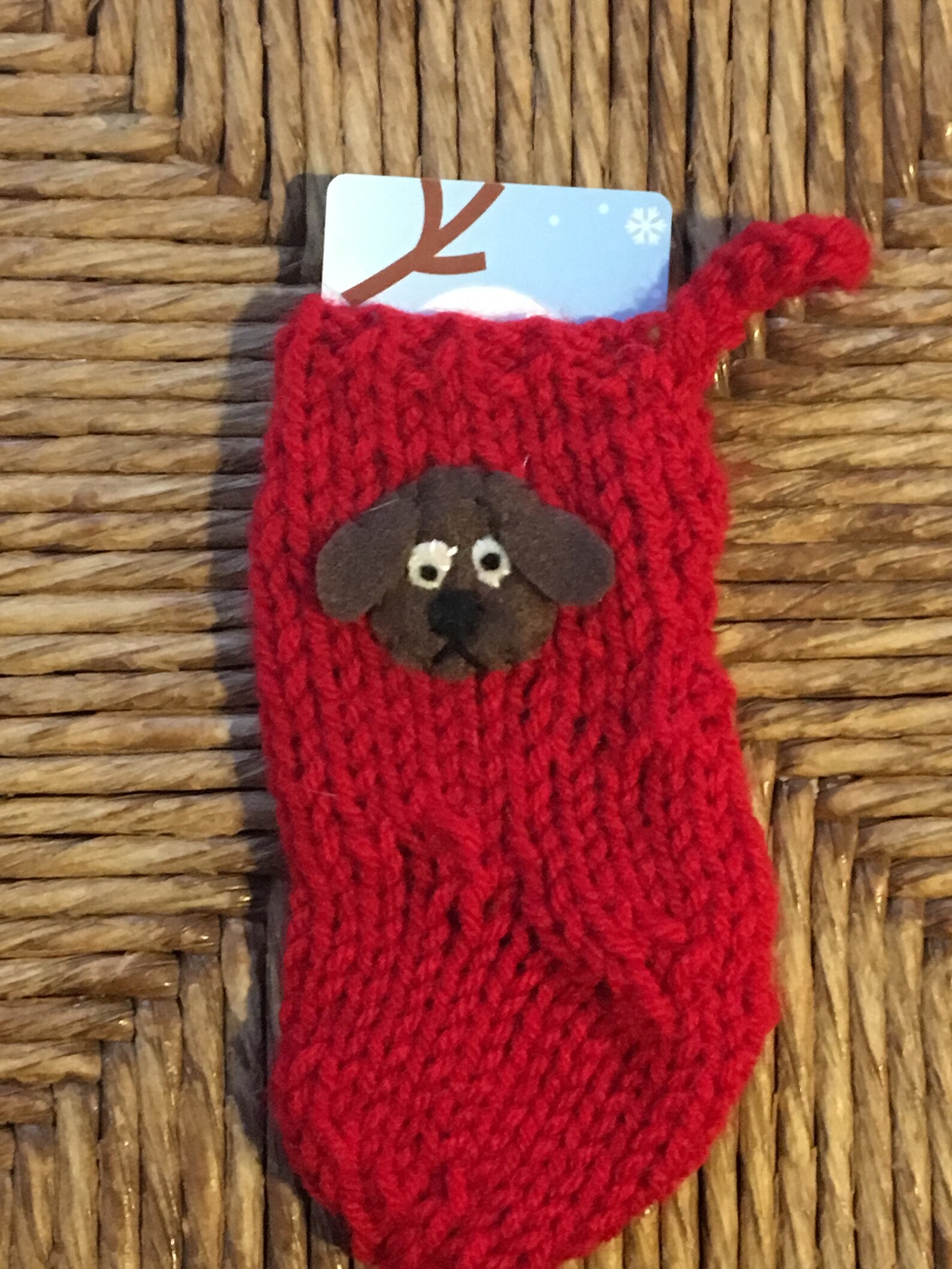 Dog Gift Card Holder Dog Lovers Gift Card Stocking miniature | Etsy