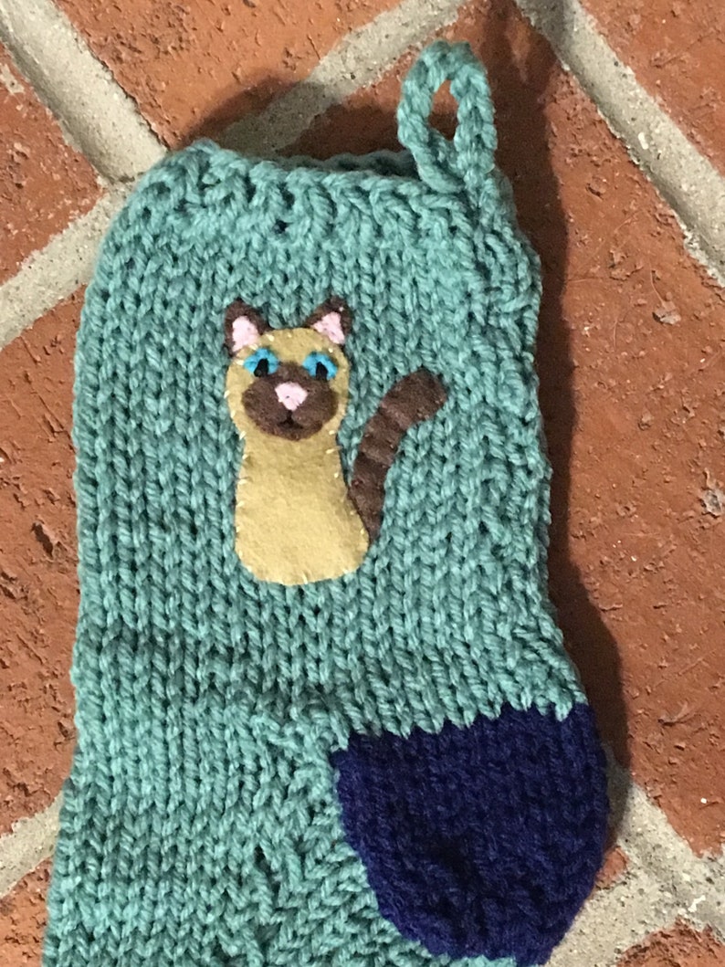 Siamese Cat Stocking Made to Order Christmas Stocking for - Etsy