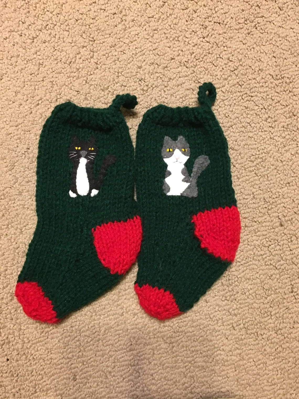 Black and White Cat Stocking Custom Stocking for Pet - Etsy