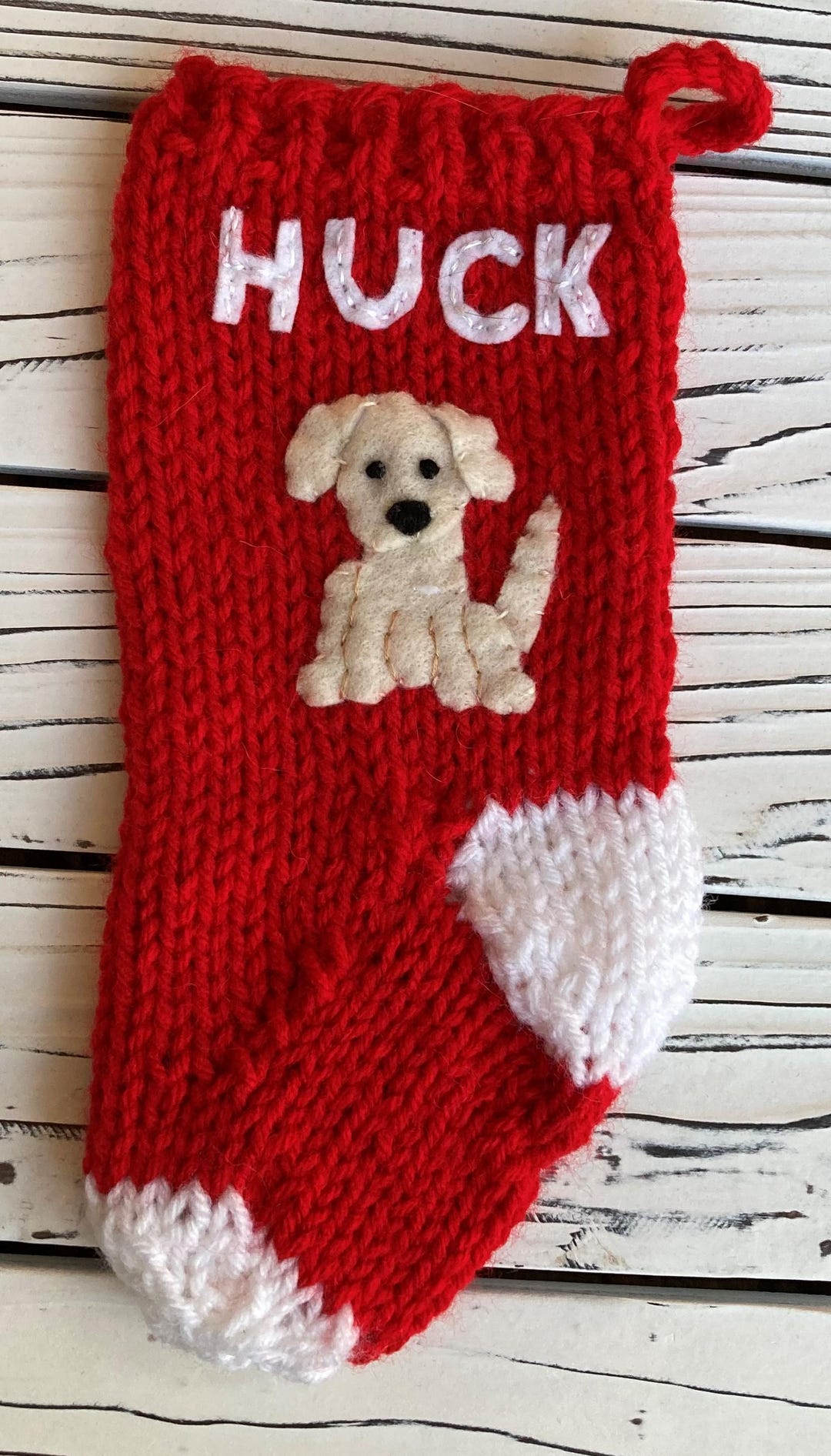 Labrador Dog Stocking, Custom Christmas Stocking for Labrador Retriever ...