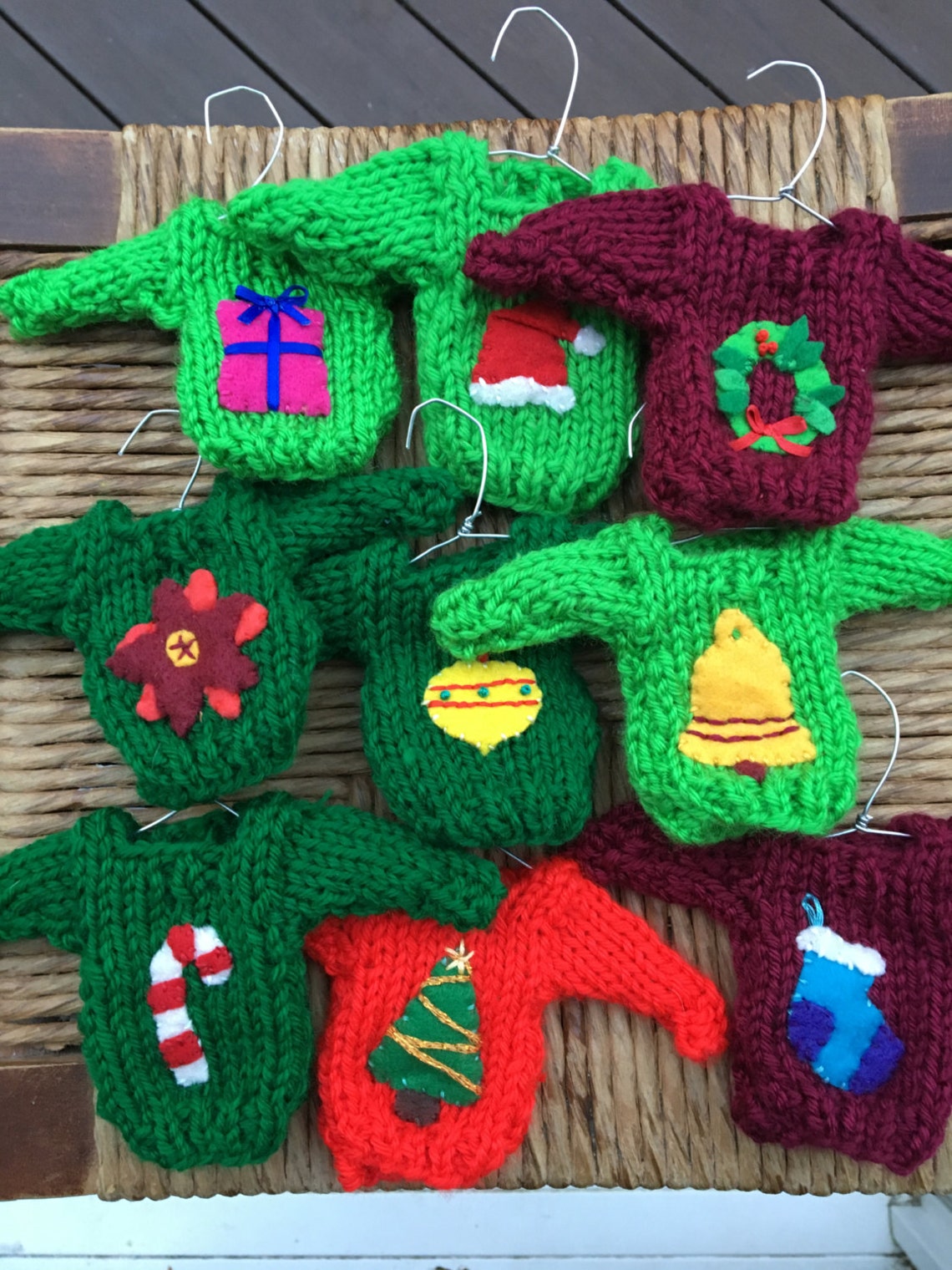 Custom Christmas Ornaments, Mini Sweater Ornaments Made to Order ...