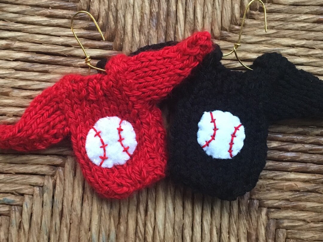 Custom Baseball Ornament, Tiny Sweater Ornament for Baseball Fan ...
