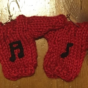 Musical Note Ornaments, Tiny Christmas Sweater Ornaments W Music Notes ...