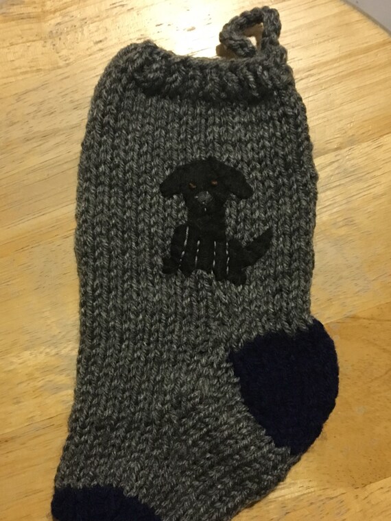 Black Lab Dog Stocking Custom Christmas stocking for Black | Etsy