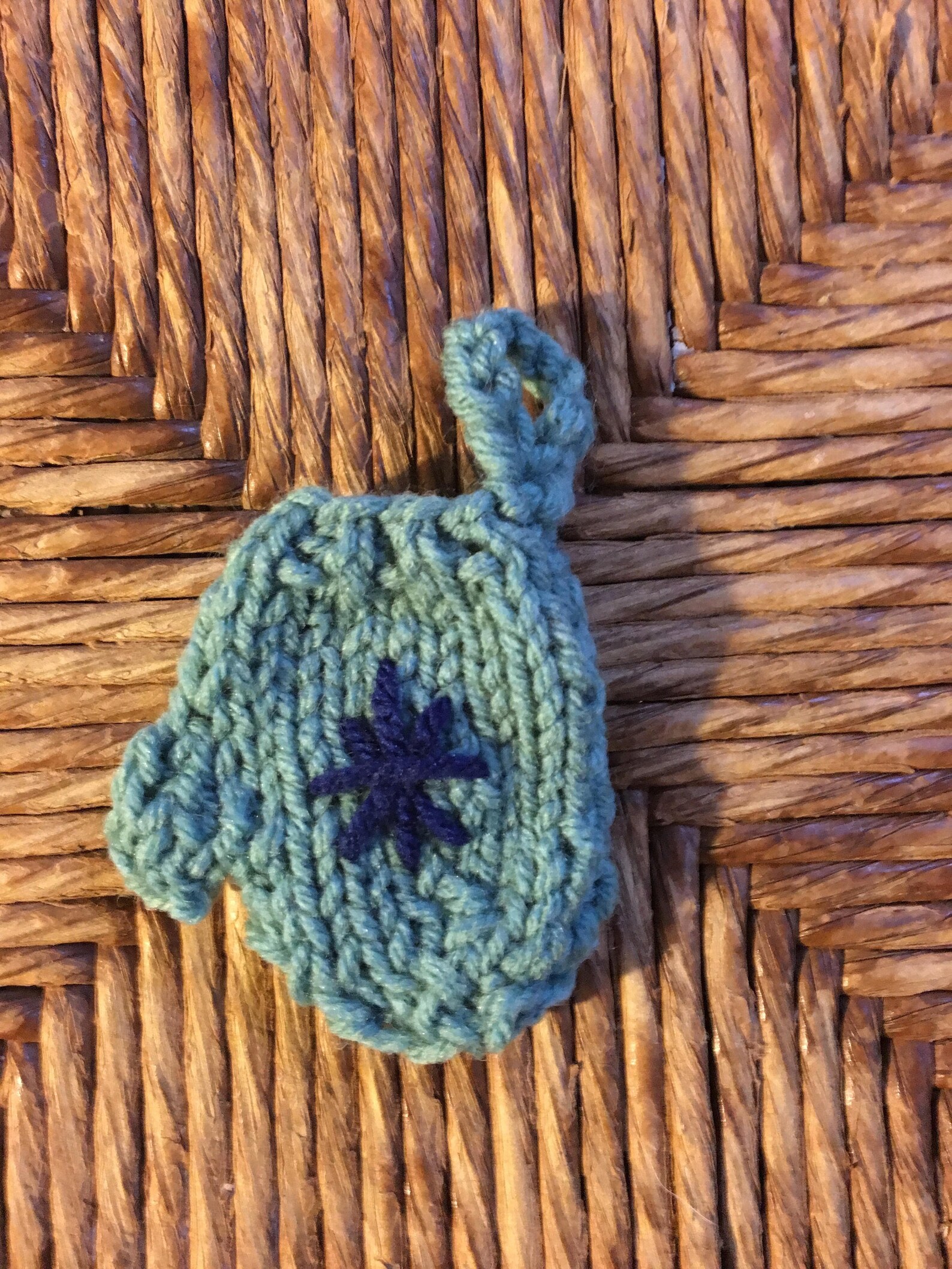 Tiny Mitten Xmas Ornament Miniature Knit Mitten Ready to Hang - Etsy
