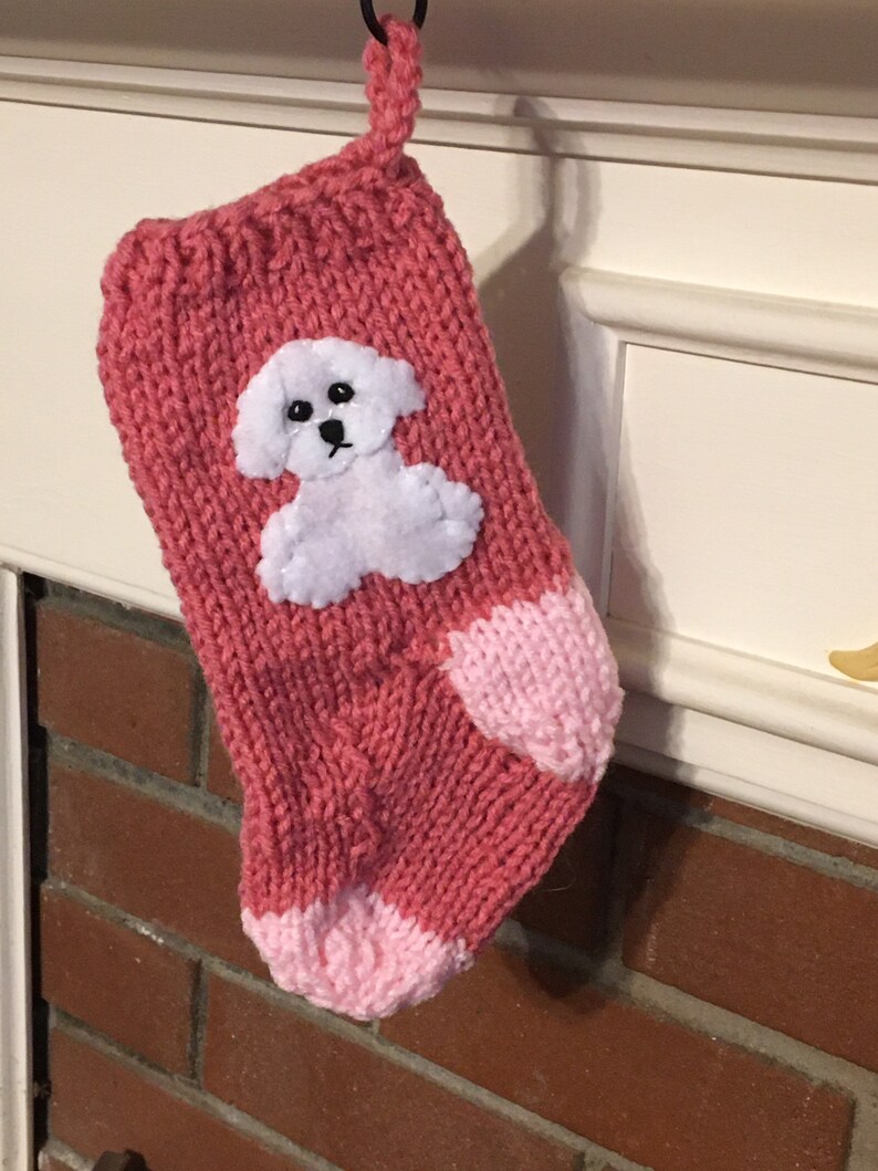 Little White Dog Stocking Made to Order Christmas Stocking | Etsy