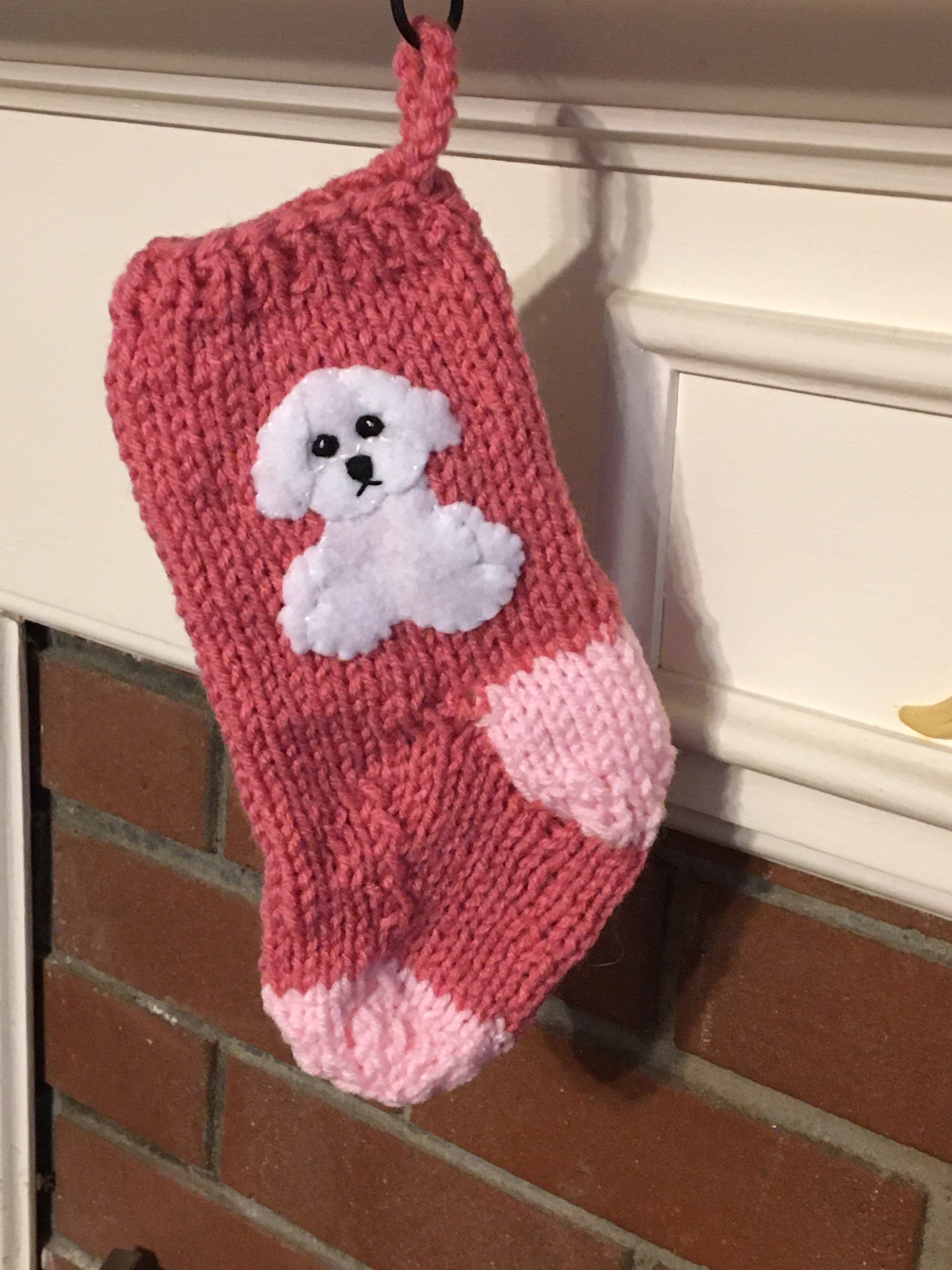 Little White Dog Stocking Made to Order Christmas Stocking | Etsy