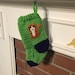 Orange Tiger Cat Stocking, Custom-made Stocking for Pet, Cat Christmas ...