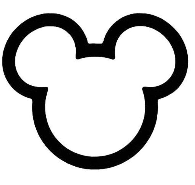Contour de tête de Mickey | Etsy