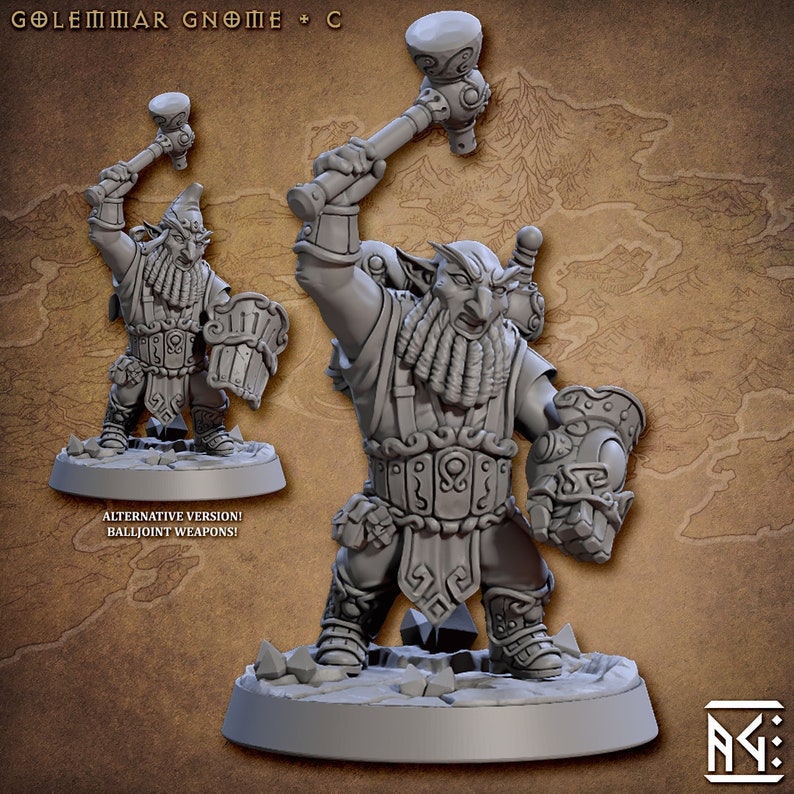 Modular Gnomes Dnd Miniature Dungeons and Dragons, D&D, D and D ...