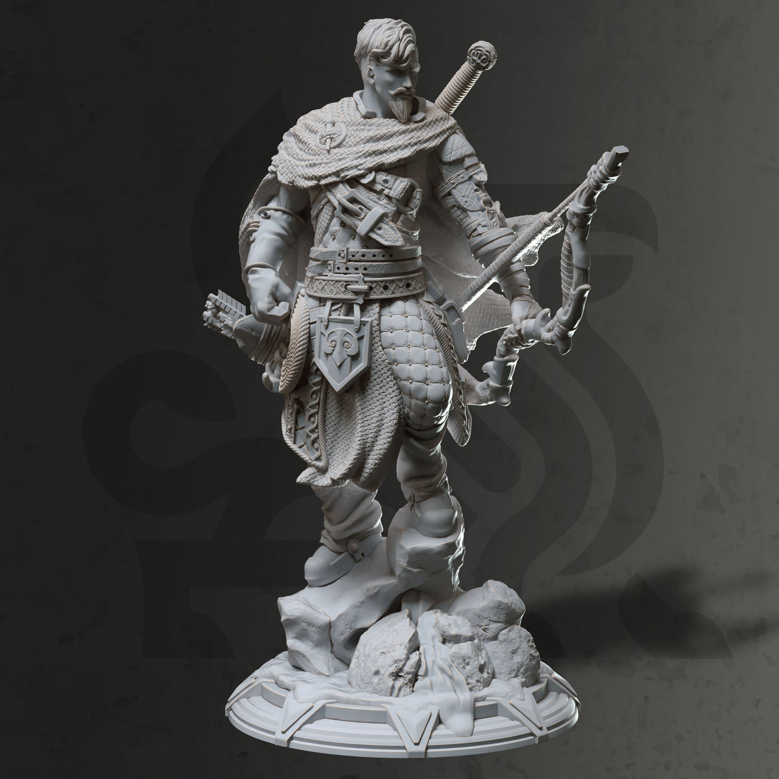 Human Ranger / Fighter / Scout / Archer Dnd Miniature Dungeons and ...