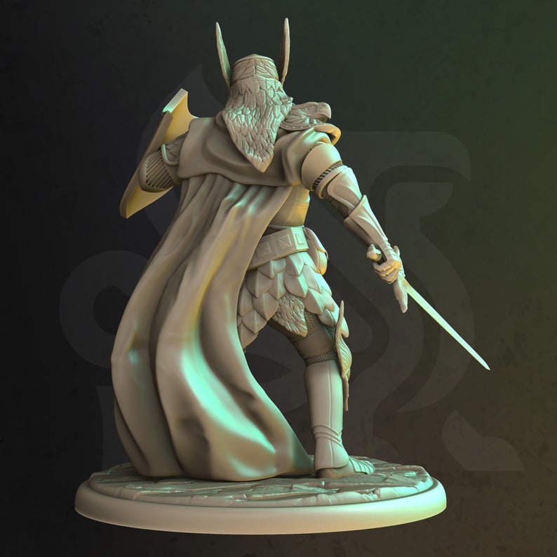 Fighter / Paladin/ Knight Dnd Miniature Dungeons and Dragons, D&D, D ...