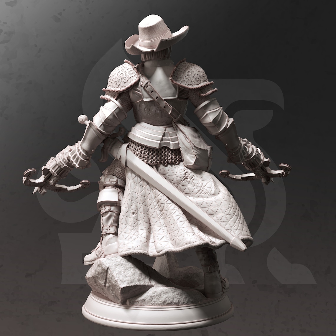 Dual Wield Ranger/fighter Dnd Miniature Dungeons and Dragons, D&D ...