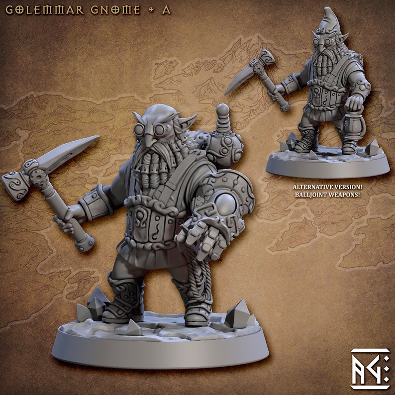 Modular Gnomes Dnd Miniature Dungeons and Dragons, D&D, D and D ...
