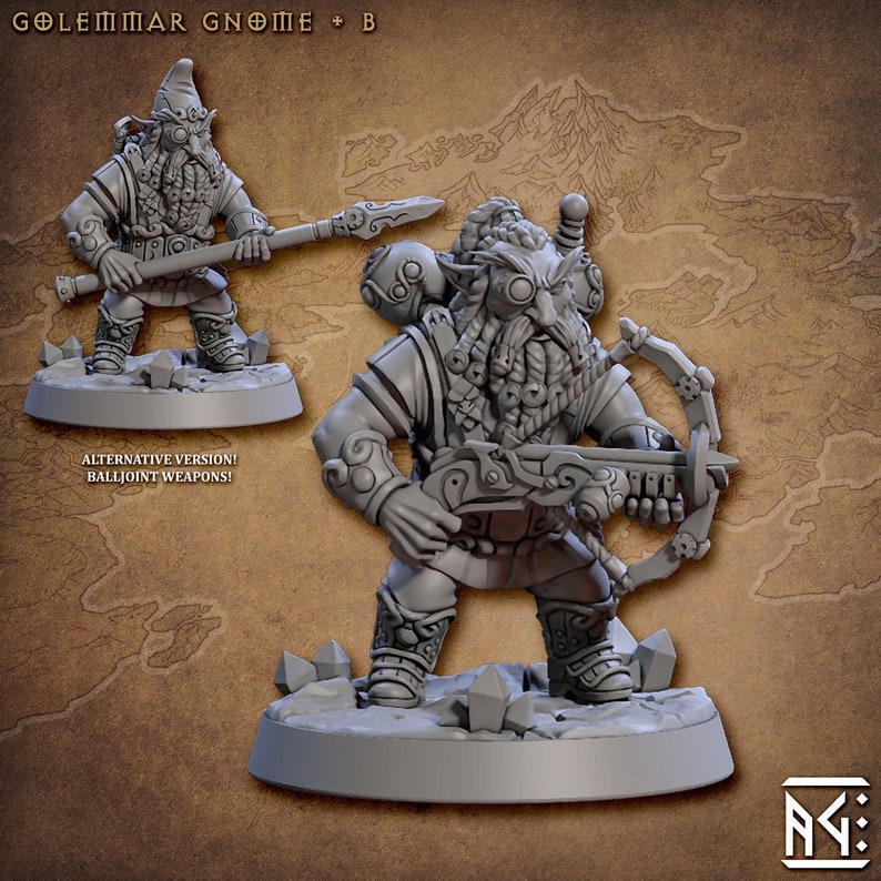 Modular Gnomes Dnd Miniature Dungeons and Dragons, D&D, D and D ...