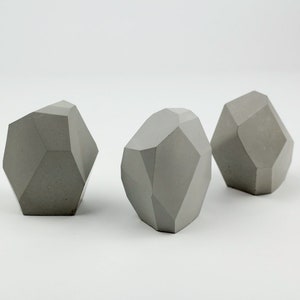 Concrete Sculpture, Geometric Concrete, Minimal Contemporary Home Decor ...