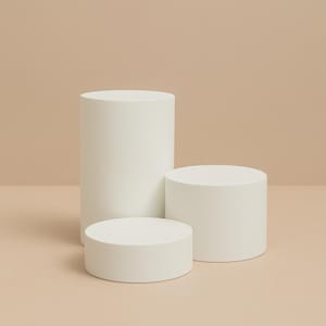 Geometric Podium Photo Prop Set Minimalist Display Stands for Product ...