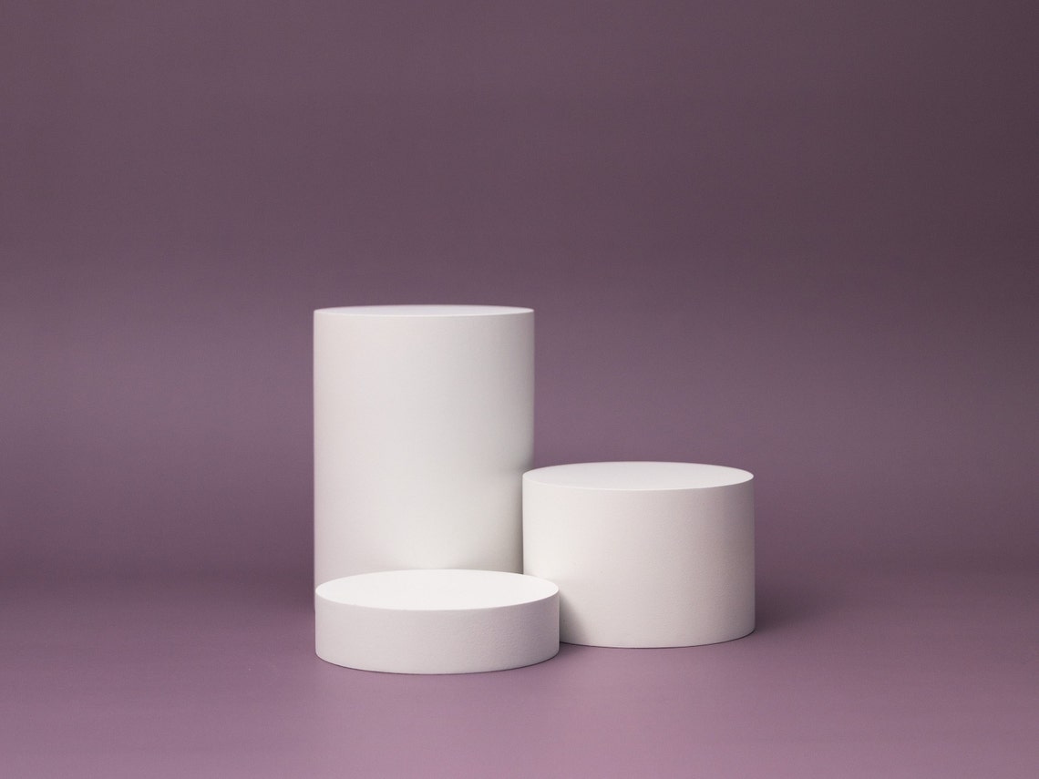Geometric Podium Photo Prop Set Minimalist Display Stands for Product ...
